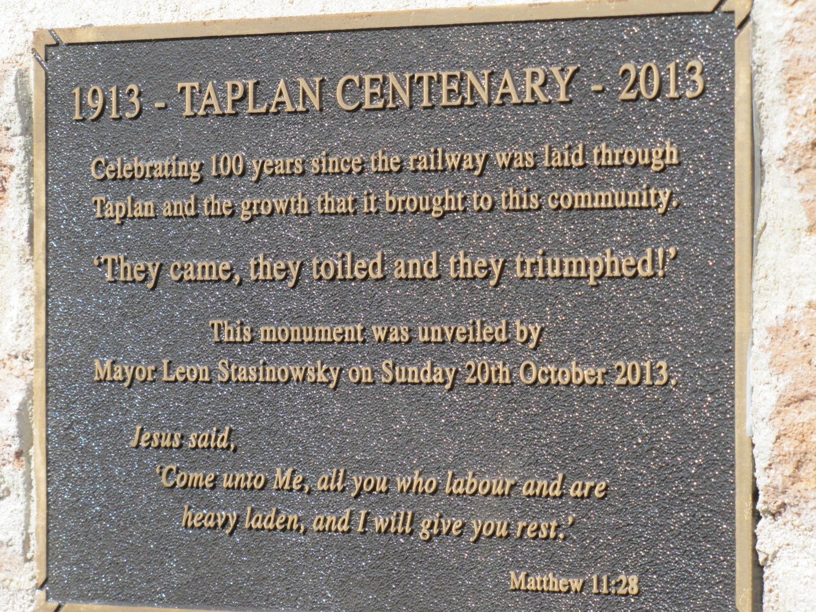 Taplan Railway Centenary Celebrations part 5 - Trevor's Travels